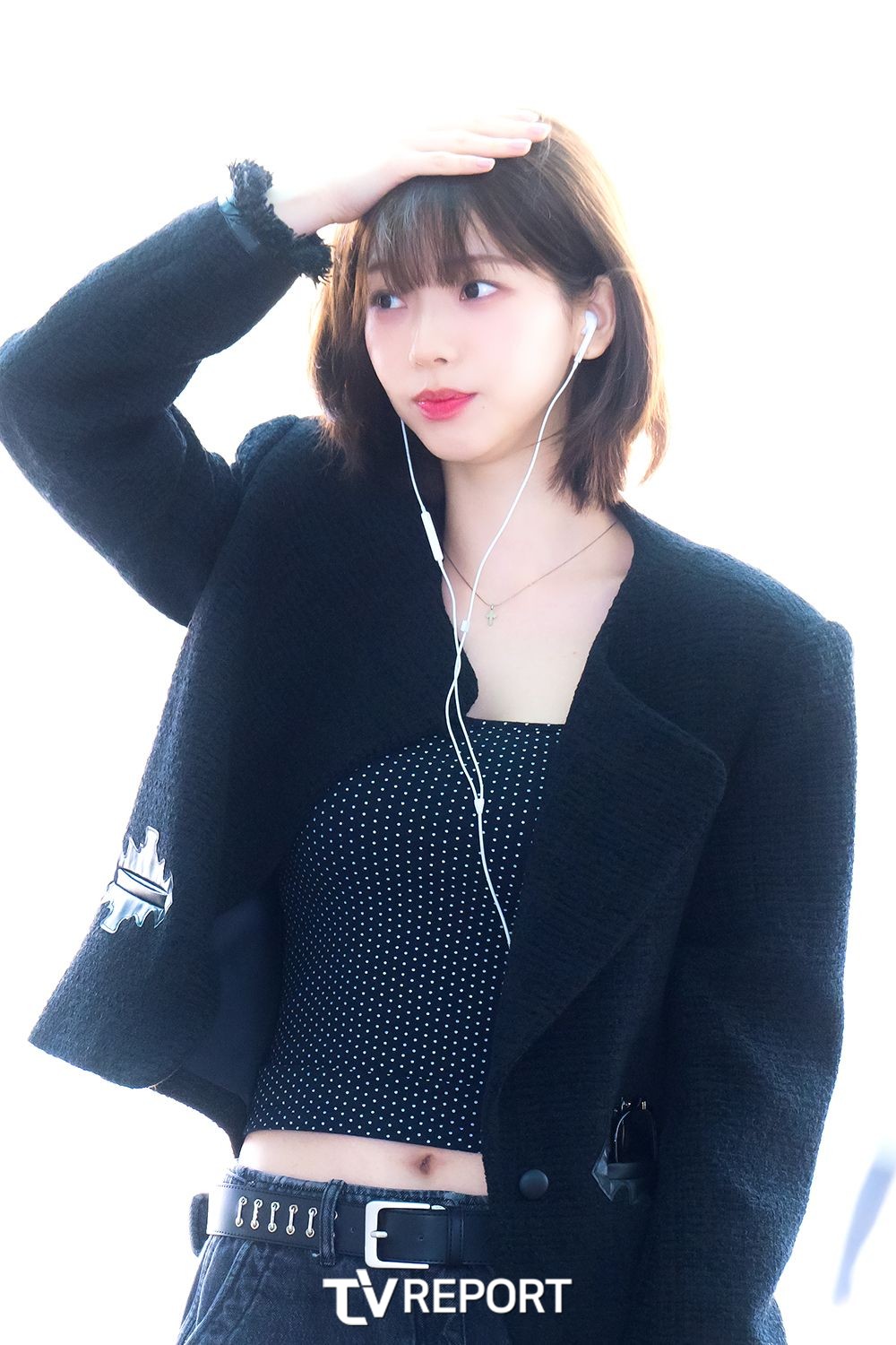 [T포토] 에스파 카리나 '소중한 내 앞머리'